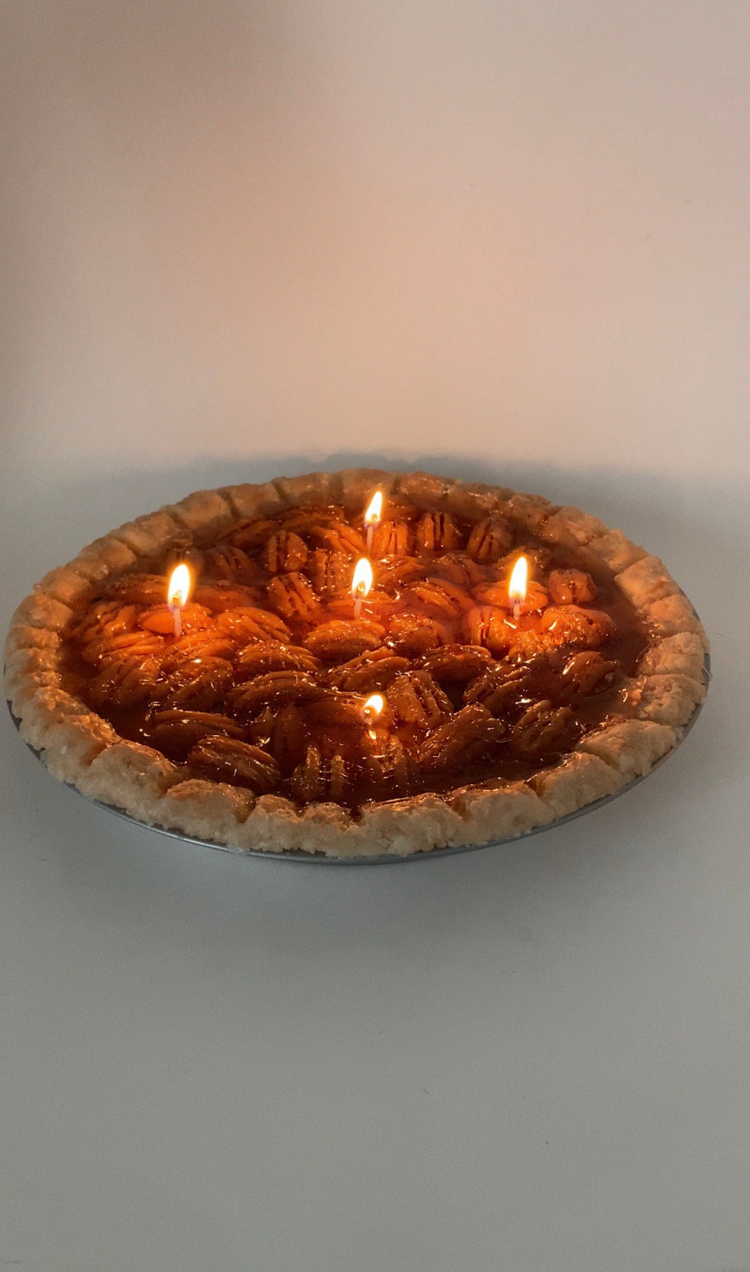 Pumpkin Pecan Pie Candle, Fake Food, Candle Food, Pie Candles, Holiday ...
