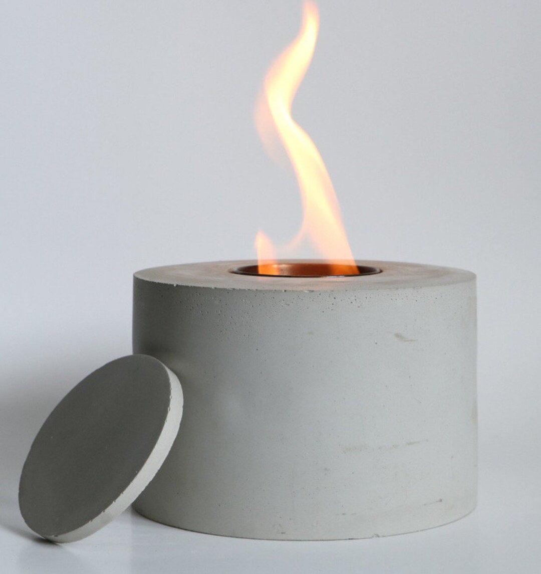 Tabletop Concrete Fire Pit, Portable Fire Pit, S'mores Fire Pit, Mini ...