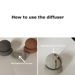 Moon Essential Oil Diffuser, Smokeless Aromatherapy Diffuser, Concrete ...