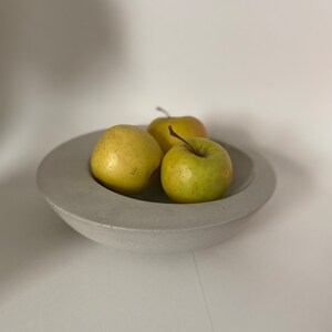 Concrete Fruit Bowl, Concrete Candy Bowl, Round Concrete Bowl, Modern ...