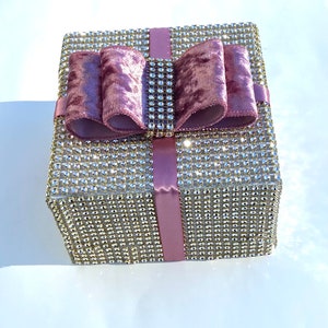 Custom Gift Box, Gold Glitter Gift Box, Burgundy Gift Box, Pink Gift ...