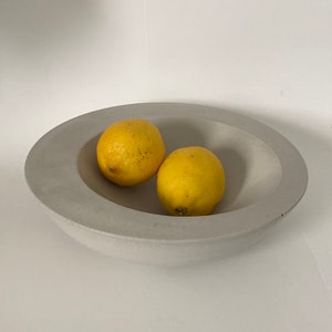 Concrete Fruit Bowl, Concrete Candy Bowl, Round Concrete Bowl, Modern ...