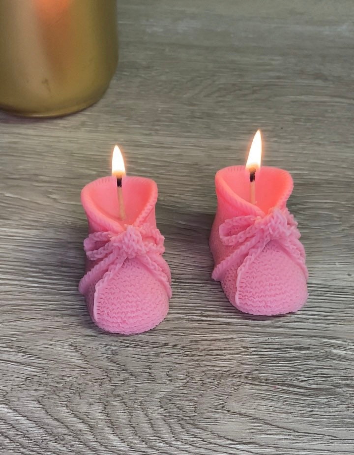 Baby Shower Candle Favors, Baby Powder Scented Soy Candles, Baby Shower ...