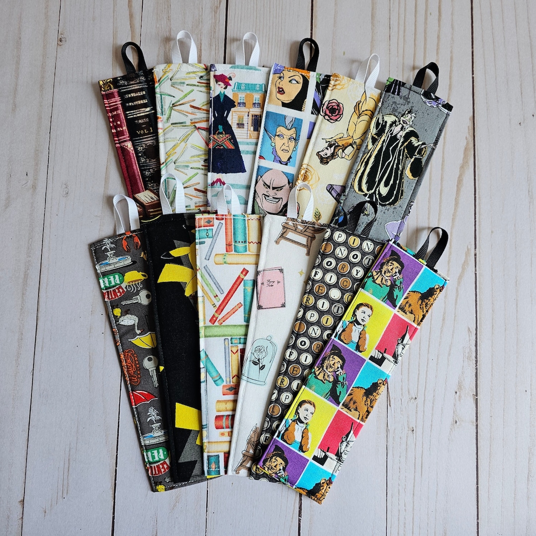 Bookmarks, Long Bookmarks, Fabric Long Bookmarks - Etsy