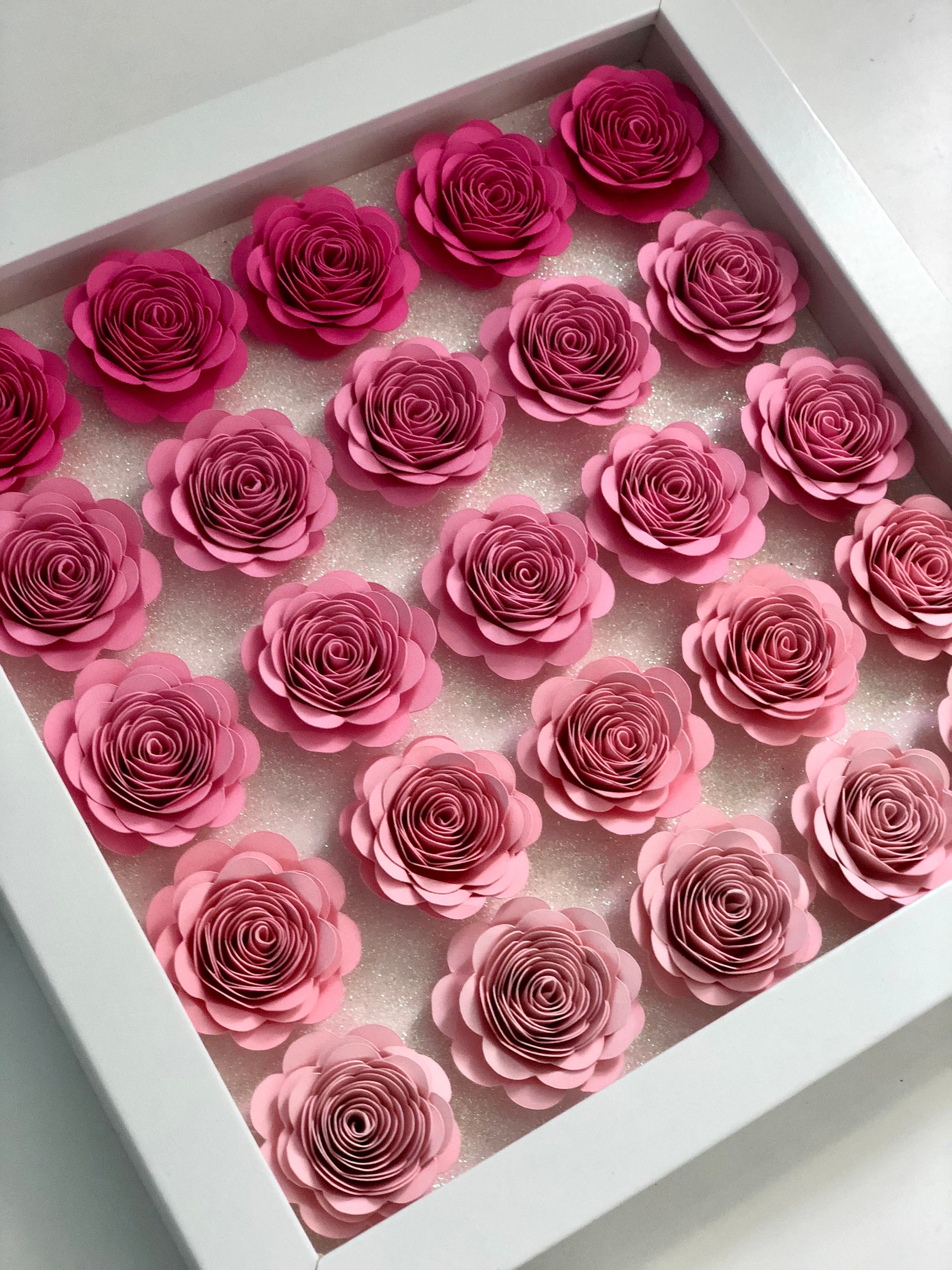 Pink Ombré Shadow Box | Etsy