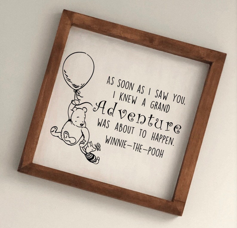 Winnie the Pooh Nursery Sign - Etsy