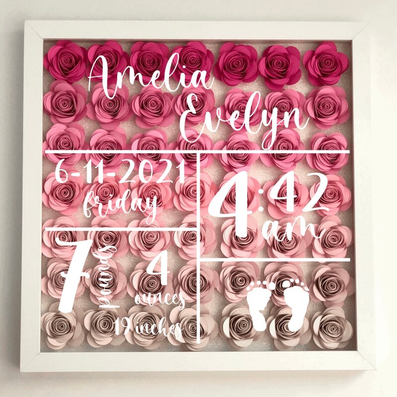 Baby Shadow Box - Etsy