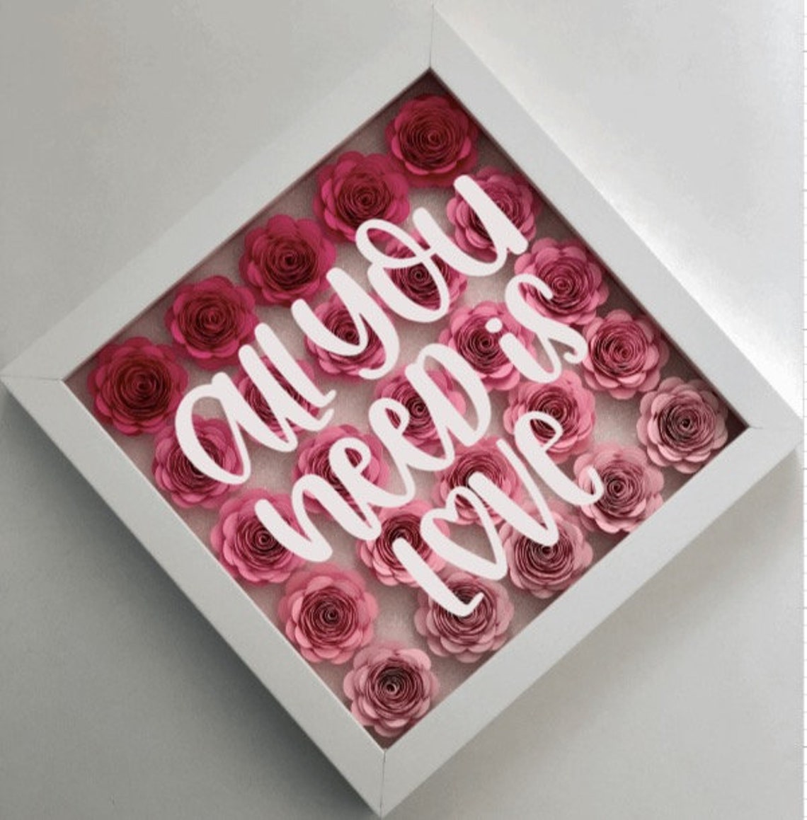 Pink Ombré Shadow Box - Etsy