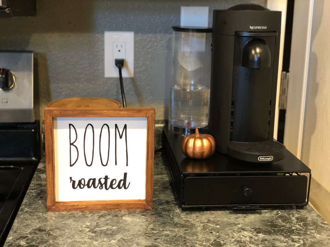 The Office Coffee Station Sign-boom Roasted - Etsy