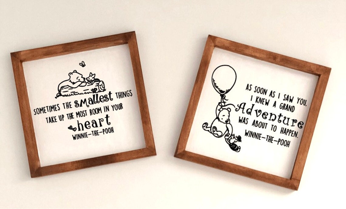 Winnie the Pooh Nursery Sign - Etsy