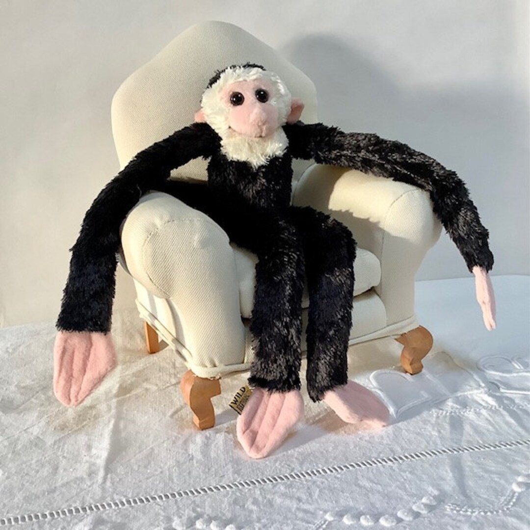Black and White Wild Republic Monkey Plush Toy - Etsy