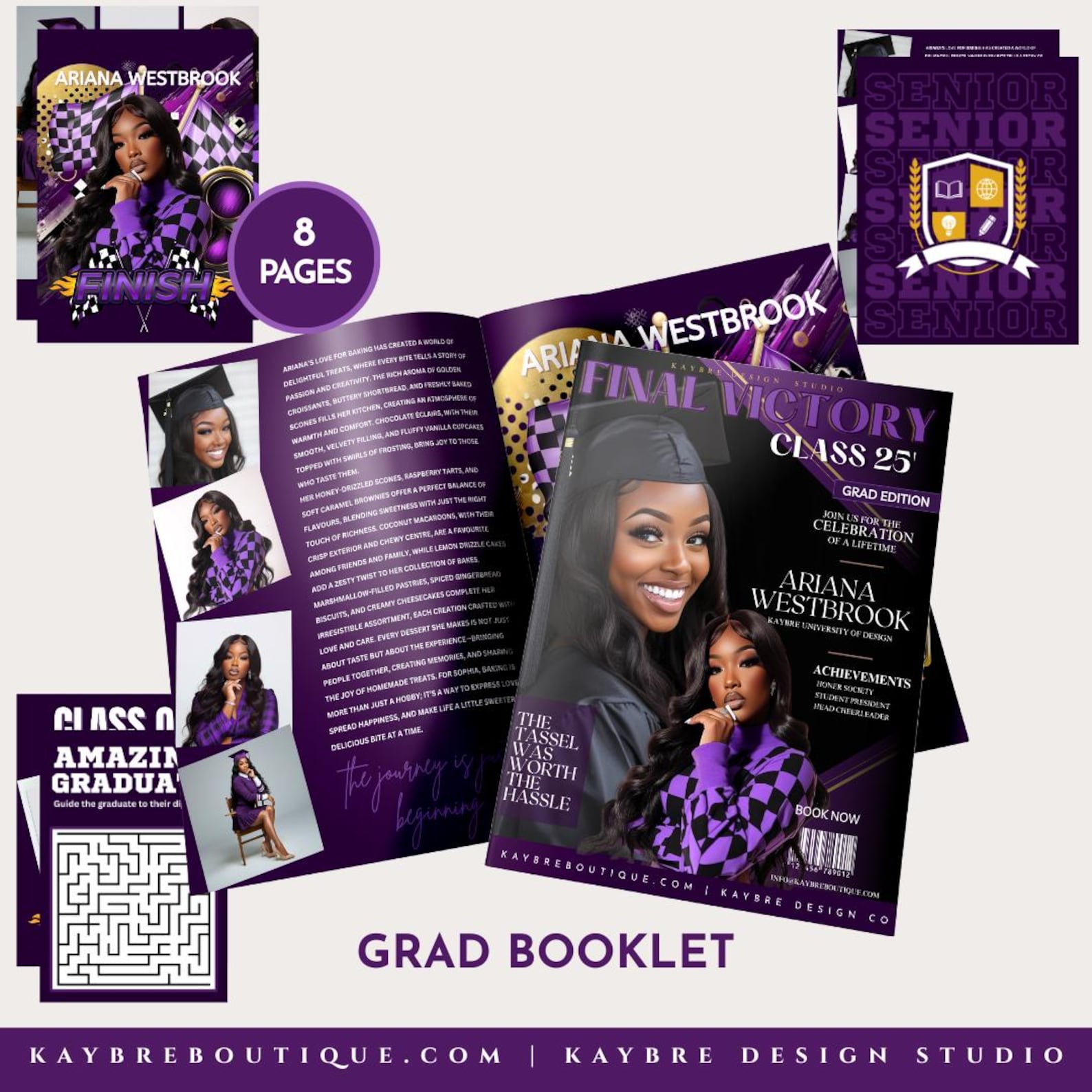 Personalized Graduation Booklet + Activity Book | One Dozen Booklets ...