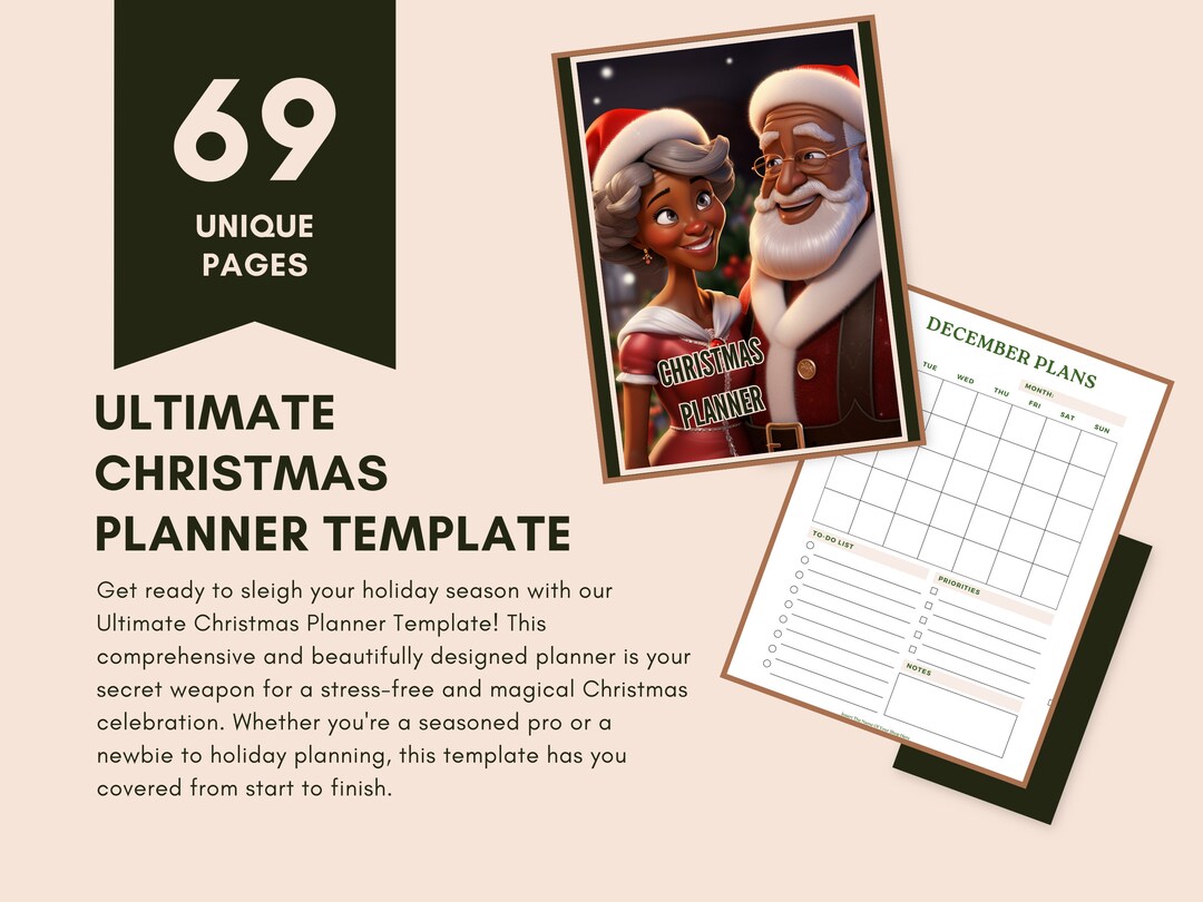 Ultimate Christmas Planner Template, Digital Christmas Planner ...