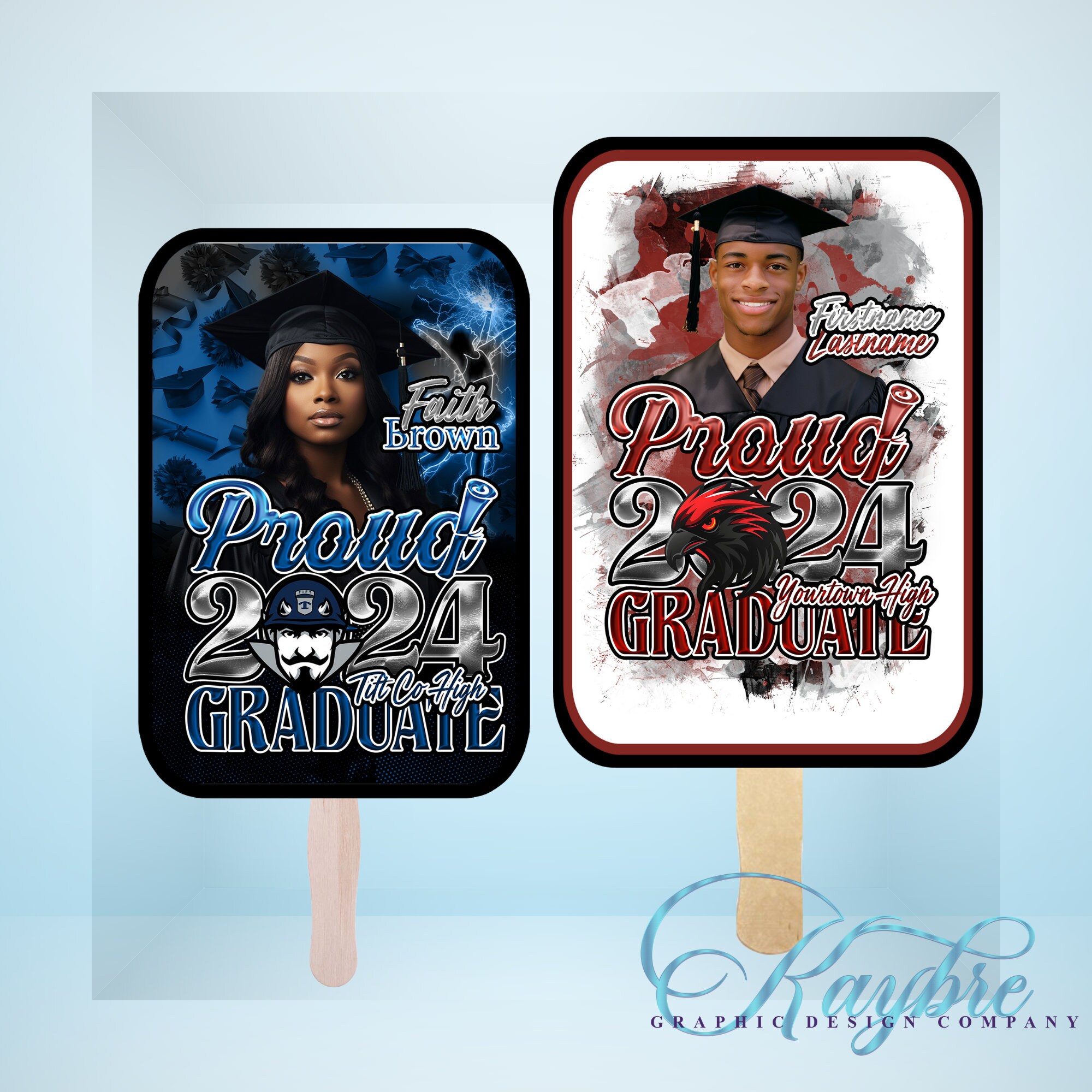 Handmade Graduation Fans 2024 Grad Favors, Graduation, Senior ...