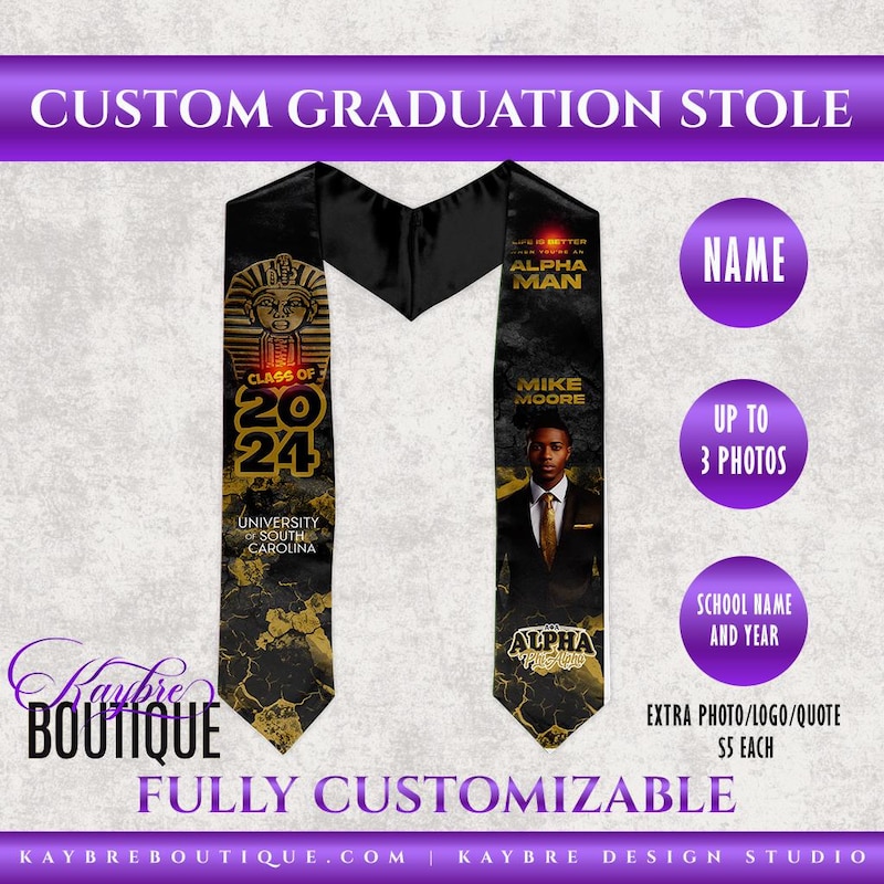 Bling Grad Stoles - Etsy