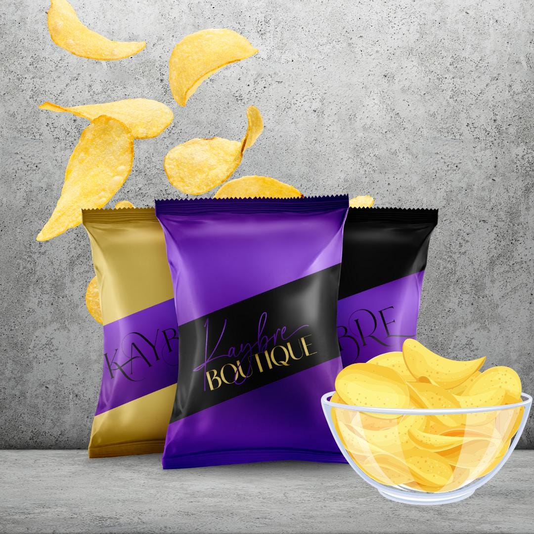 Custom Snack CHIP Bags – Luxe Looks for Every Occasion - Etsy