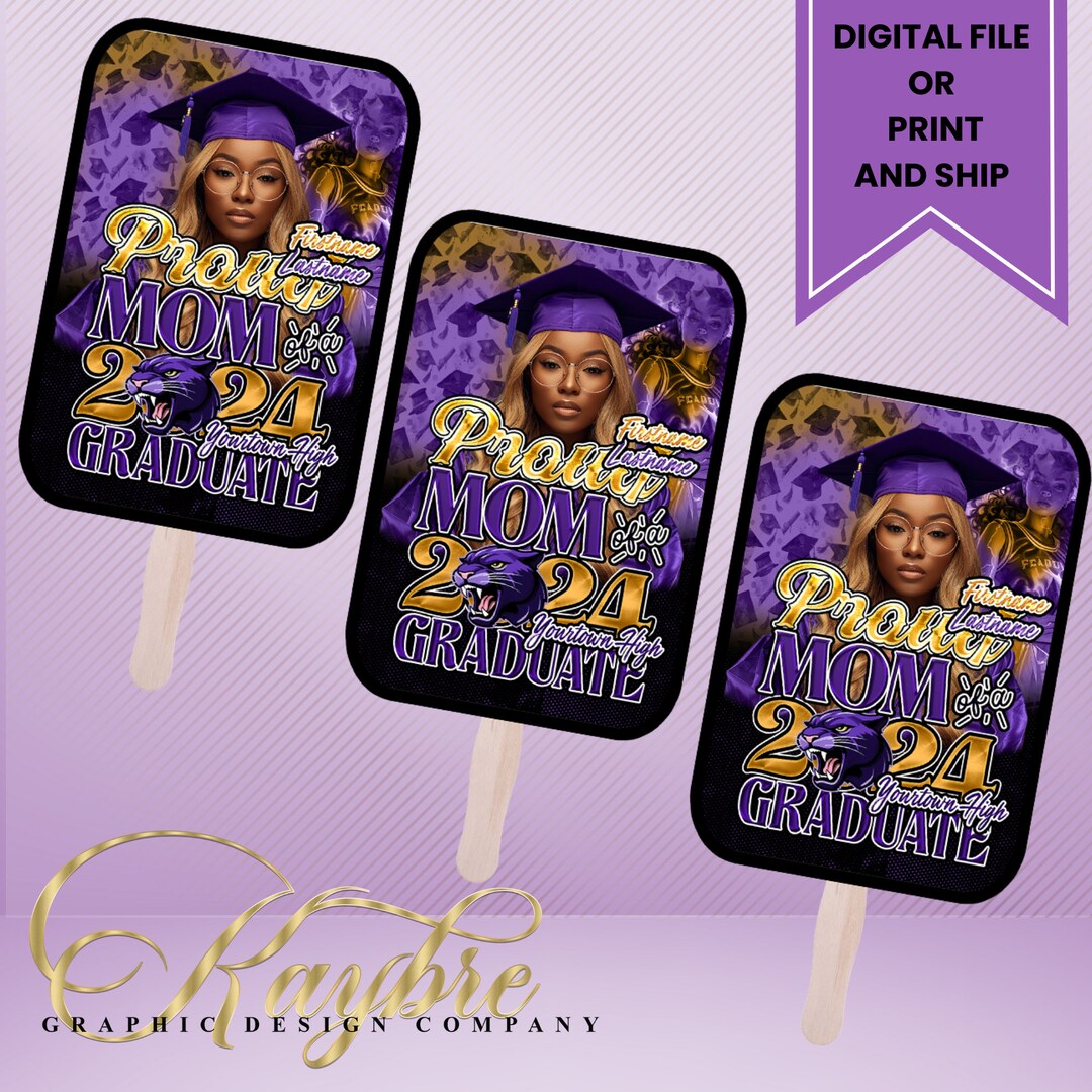 Handmade Graduation Fans 2024 | Grad Favors, Graduation, Senior ...