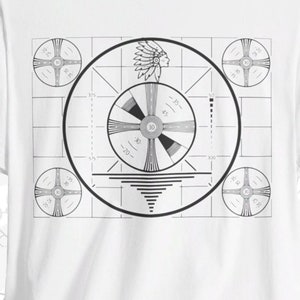 Indian Head Test Pattern T-shirt, Vintage TV Vibes Indian Head Test ...