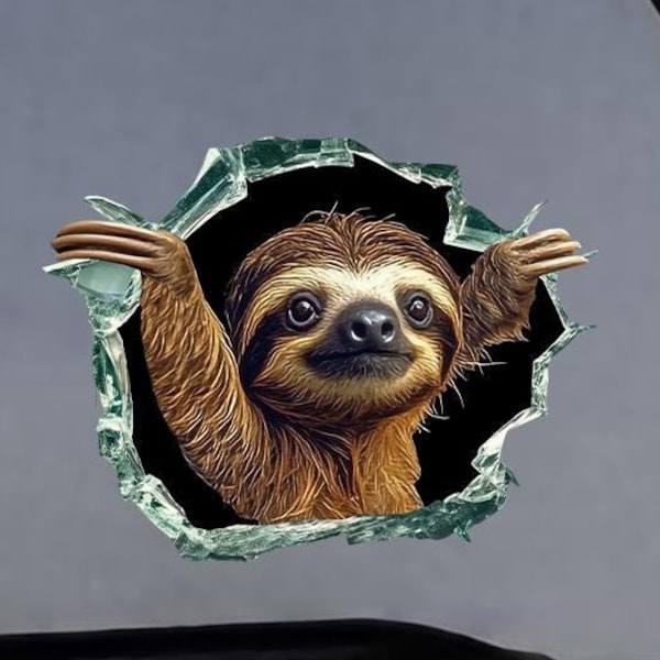 Sloth Sticker - Etsy