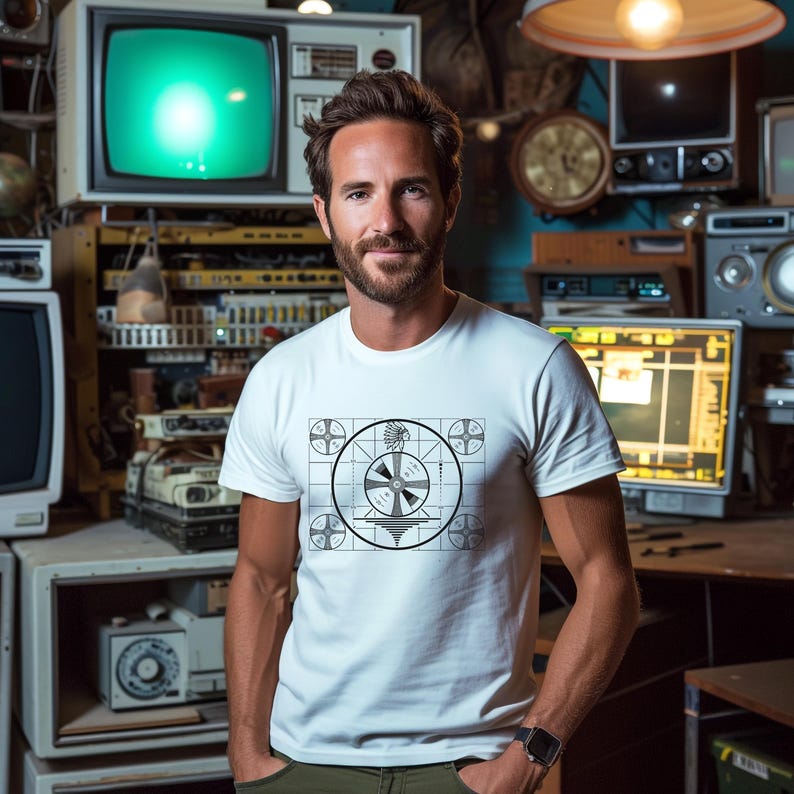 Indian Head Test Pattern T-shirt, Vintage TV Vibes Indian Head Test ...