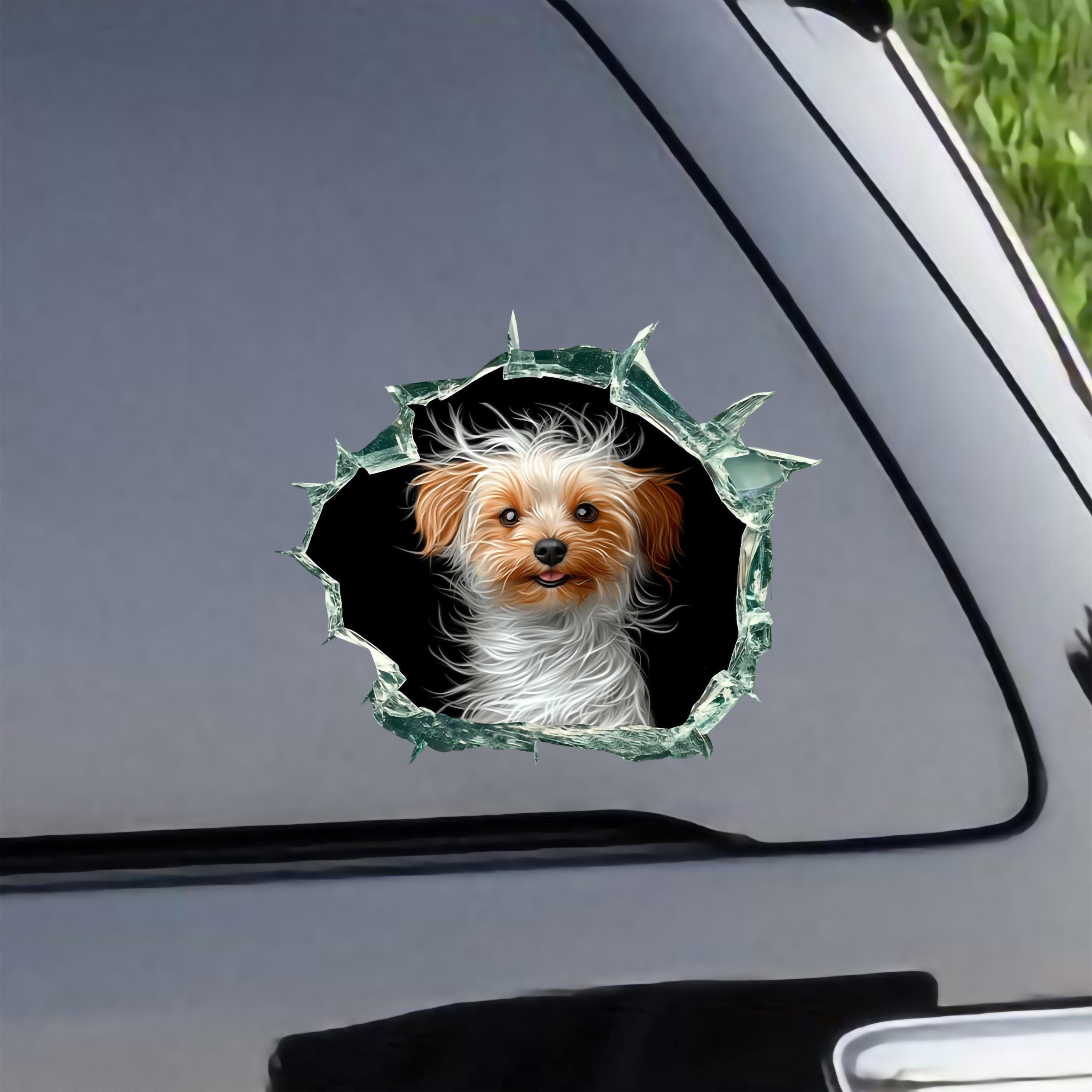 Funny Dog Sticker, Shih Tzu Car Window Decal, Cute Shih Tzu Sticker ...