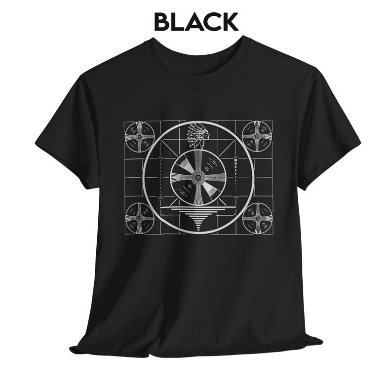 Indian Head Test Pattern T-shirt, Vintage TV Vibes Indian Head Test ...