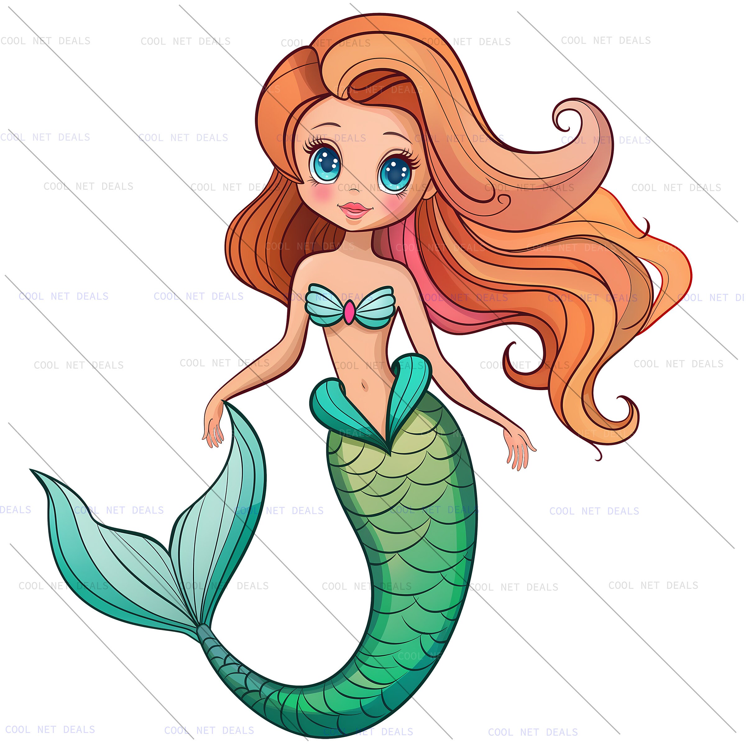Mermaid Clipart SVG Bundle, Mermaid SVG, Mermaid PNG, Mermaid Jpg ...