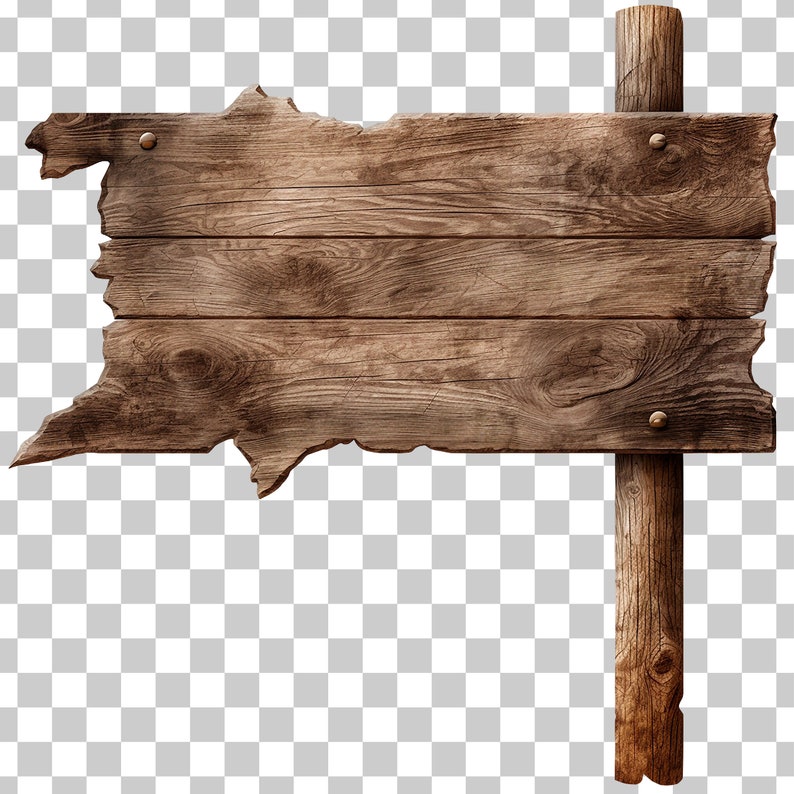 Rustic Wooden Sign 5 Pack Clipart Bundle, PNG, SVG, JPG, Sign Clipart ...