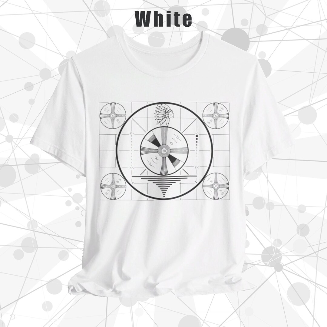 Indian Head Test Pattern T-shirt, Vintage TV Vibes Indian Head Test ...