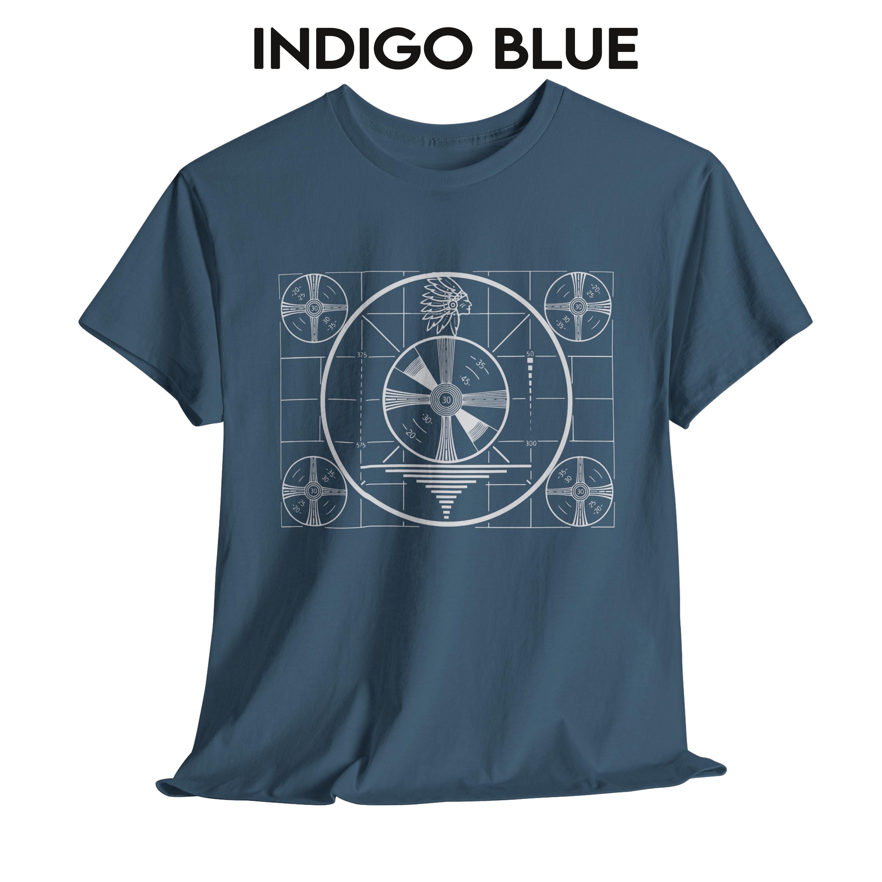 Indian Head Test Pattern T-shirt, Vintage TV Vibes Indian Head Test ...