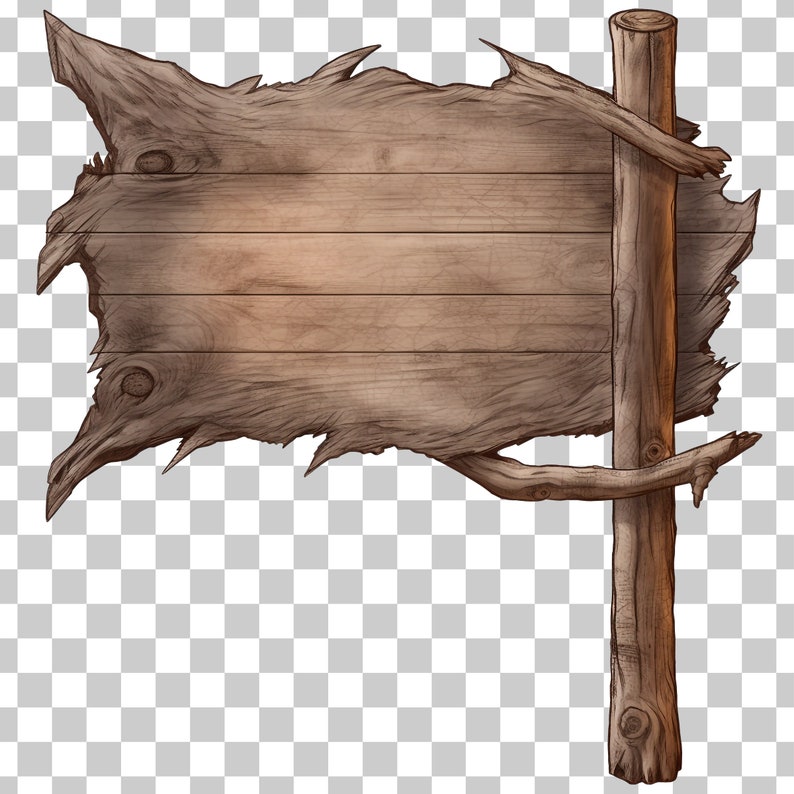 Rustic Wooden Sign 5 Pack Clipart Bundle, PNG, SVG, JPG, Sign Clipart ...