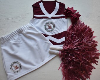 Maroon Cheerleader Outfit - Etsy