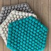 CROCHET PATTERN // Bobble Hexagon Trivet // Modern Trivet Pattern ...
