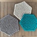 CROCHET PATTERN // Bobble Hexagon Trivet // Modern Trivet Pattern ...