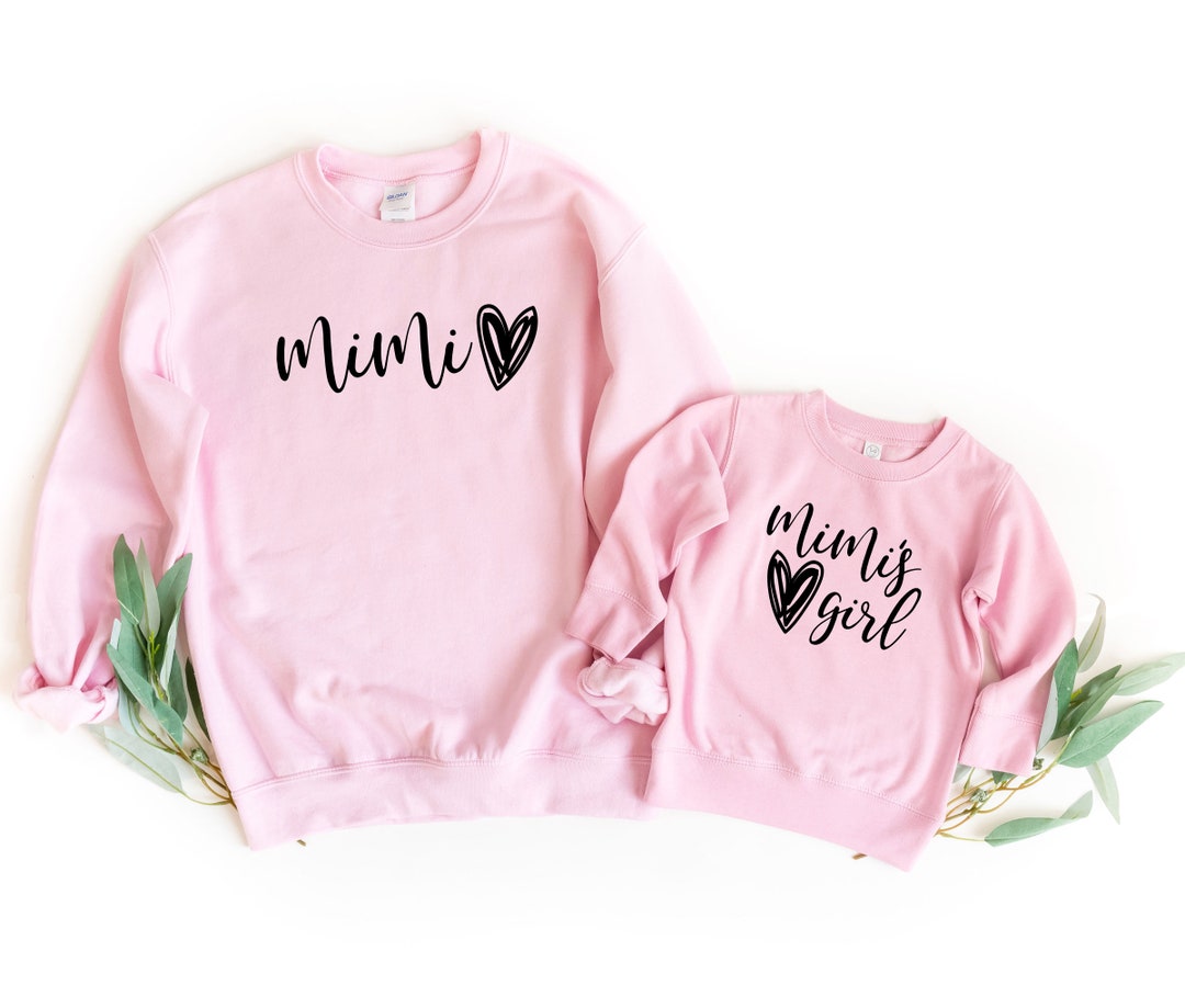 Mimi's Girl Sweatshirt script Mimi's Boy Mimi Sweatshirt Matching Mimi ...