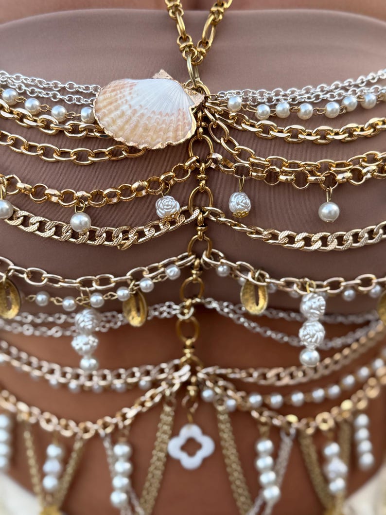 Golden Siren Body Chain - Etsy