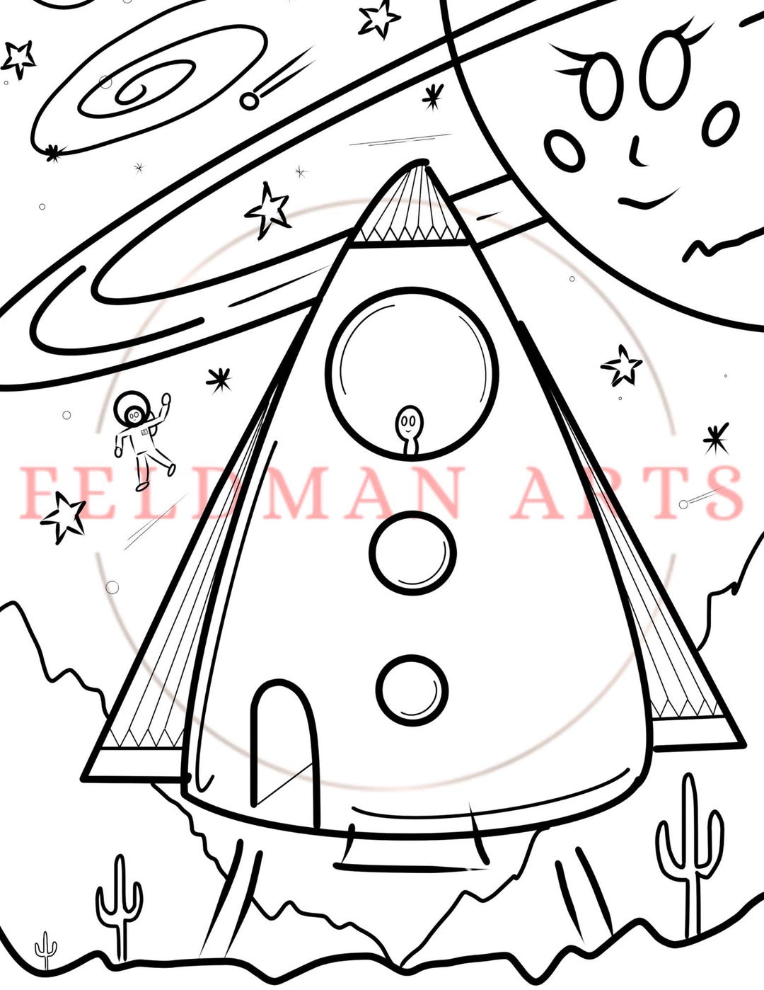 Major Tom Coloring Page - Etsy