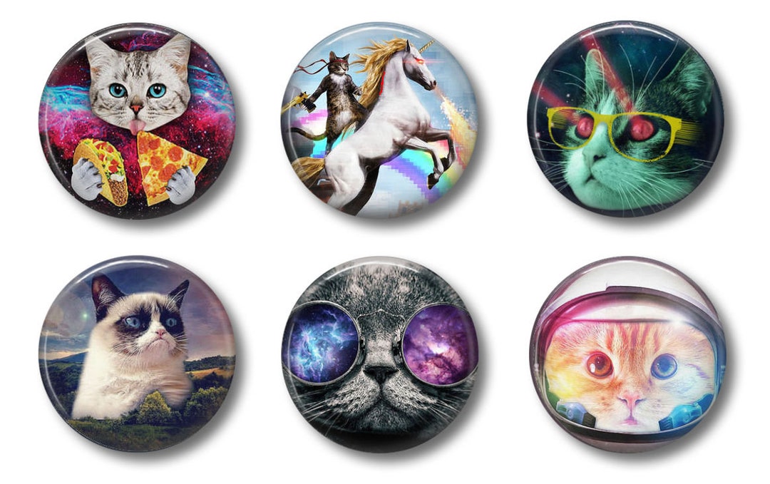 GALAXY CAT MAGNETS | Cute Locker Magnets for Teens | Refrigerator ...
