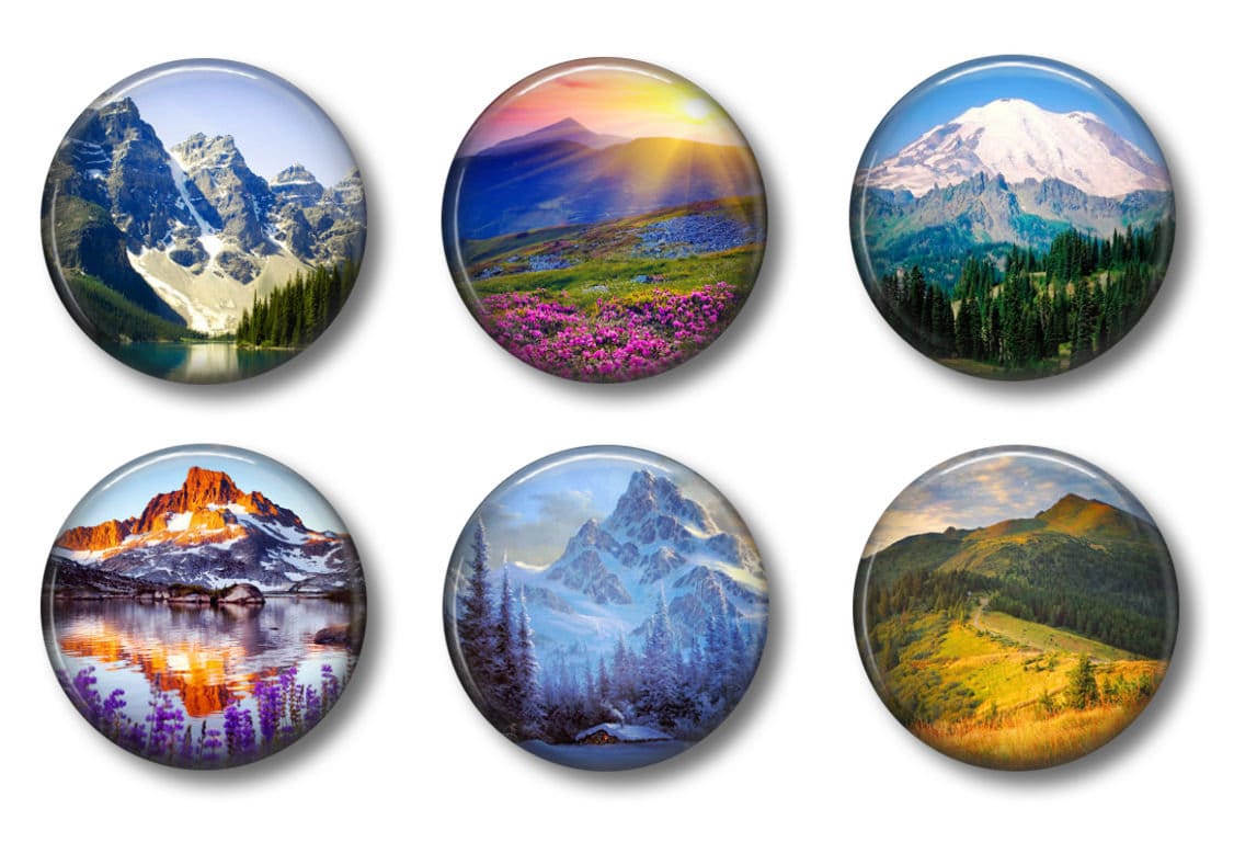 MOUNTAIN MAGNETS | Cute Locker Magnets for Girls | Refrigerator Magnets ...