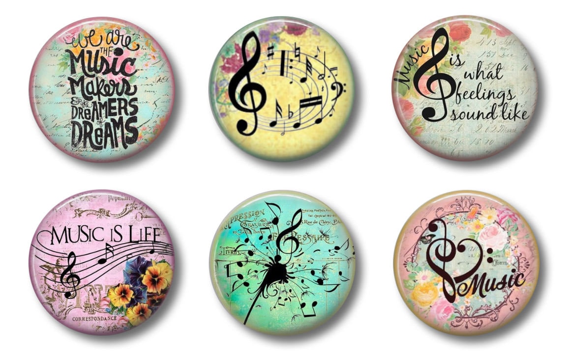 INSPIRATIONAL MUSIC MAGNETS | Cute Locker Magnets for Girls ...