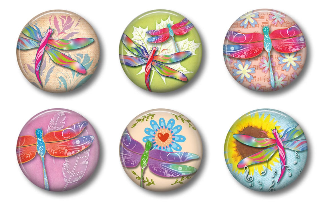 DRAGONFLY MAGNETS | Cute Locker Magnets for Girls | Refrigerator ...