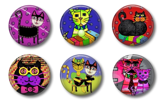 COOL CAT MAGNETS Cute Locker Magnets for Teens - Etsy