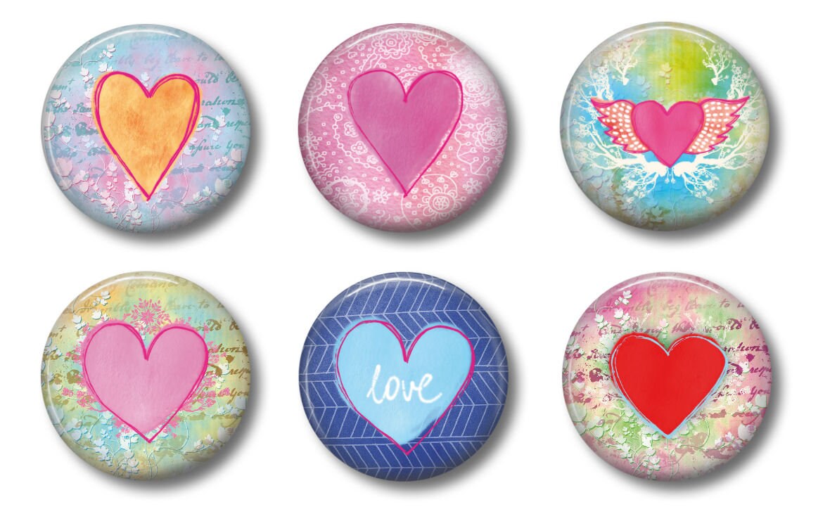 HEART MAGNETS Cute Locker Magnets for Girls Valentine Magnets Cute ...