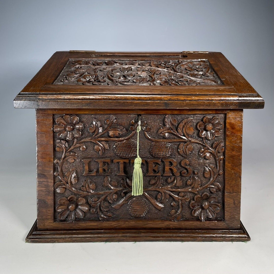 19th Century Country House Carved Letter Box - Etsy