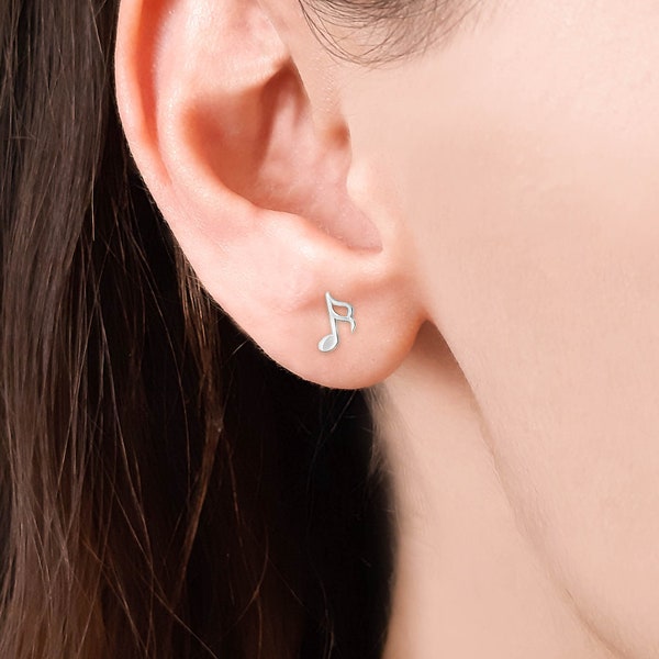 Music Note Earrings - Etsy