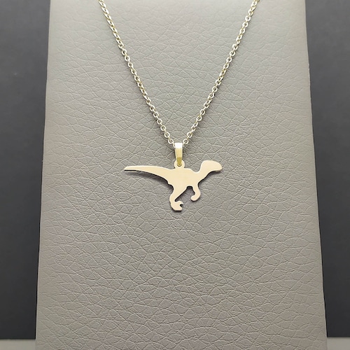 Solid Gold T Rex Necklace / Tyrannosaurus 14k Solid Pendant / - Etsy