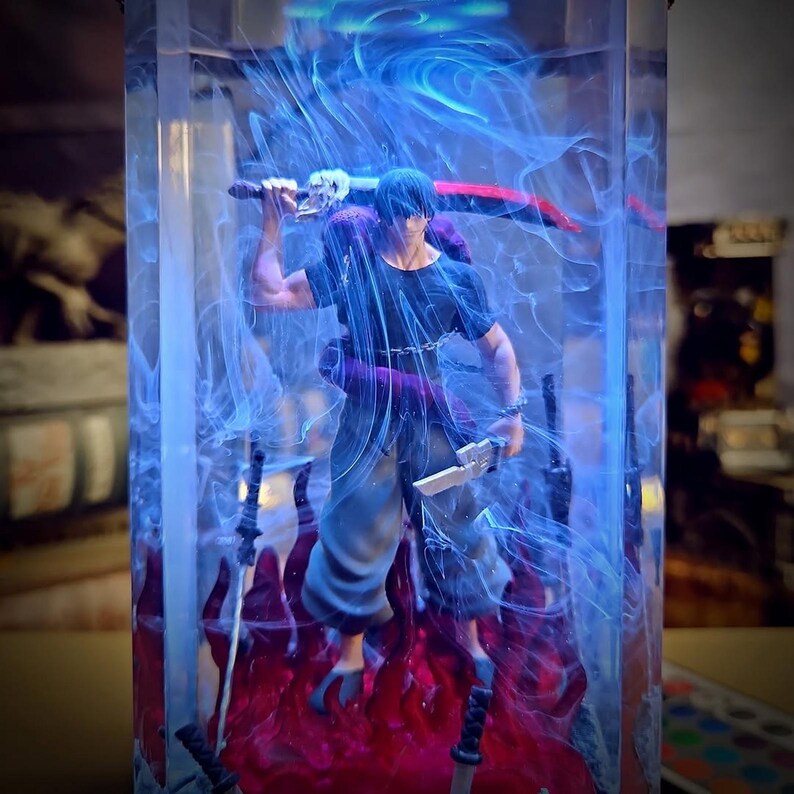 Jujutsu Kaisen Resin Lamp, LED Diorama Night Light — Toji Fushiguro ...