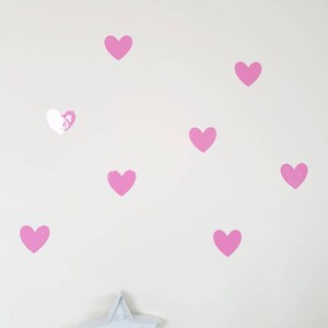 Removable Vinyl Heart Wall Decals. Different Sizes and Colours - Etsy