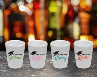 Personalized Shot Glass Graduation - Etsy
