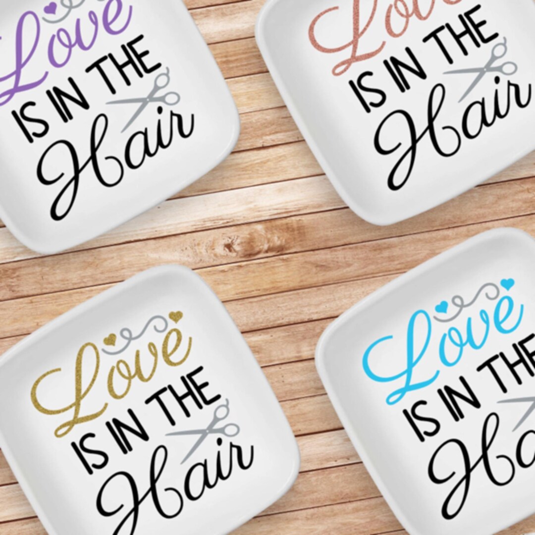 Love is in the Hair - Personalized Valentine's Day Gift for Hairdresser ...